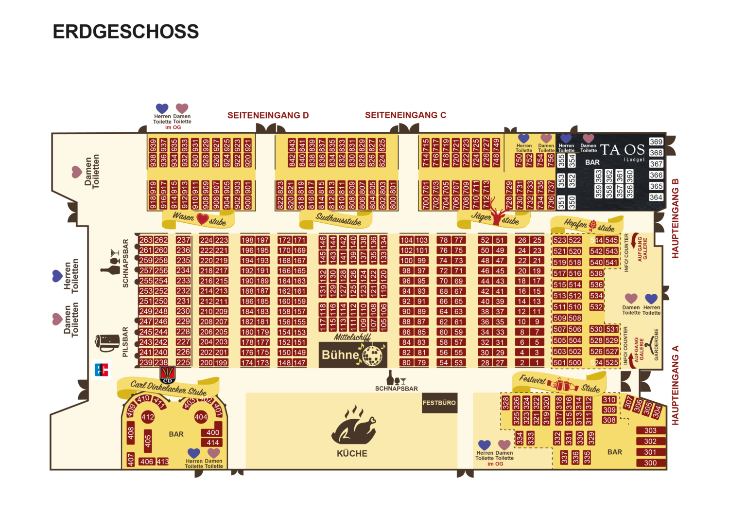 Bestuhlungsplan | Klauss & Klauss - Dinkelacker Festzelt - Cannstatter ...